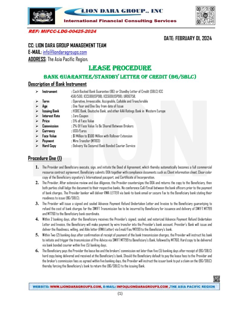 Sblc Bg Lc Lion Dara Group